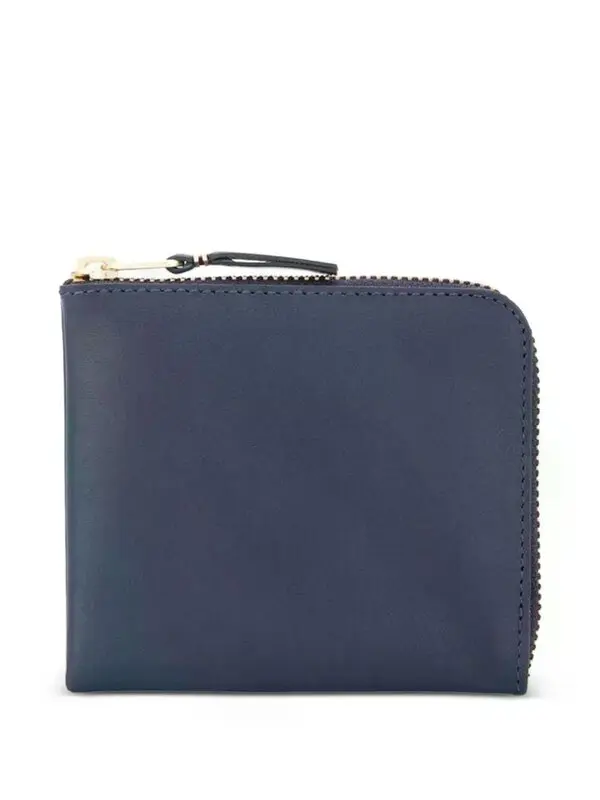 Comme Des Garçons Zip Leather Wallet - Blue