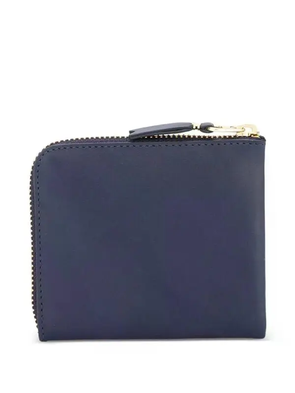 Comme Des Garçons Zip Leather Wallet - Blue