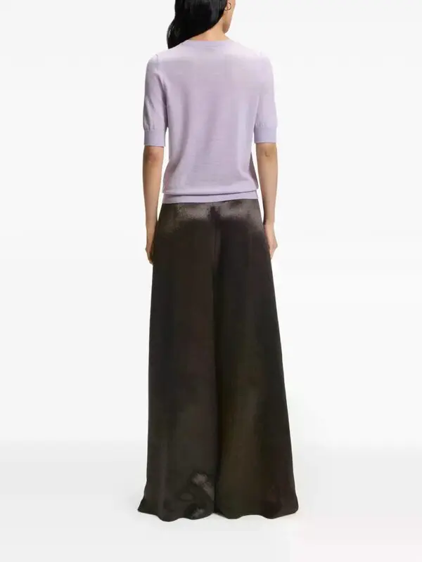 BOSS Relaxed-fit Trousers In Lustrous Twill