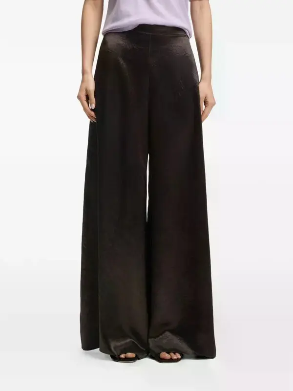 BOSS Relaxed-fit Trousers In Lustrous Twill
