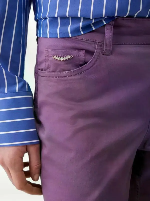 Liu Jo Cuffed Trousers - Purple