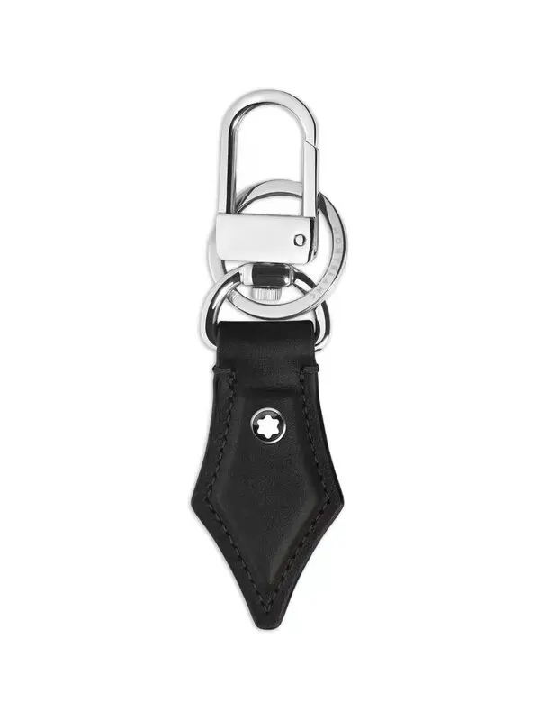 Montblanc Keyring With Pointed Detail - Black