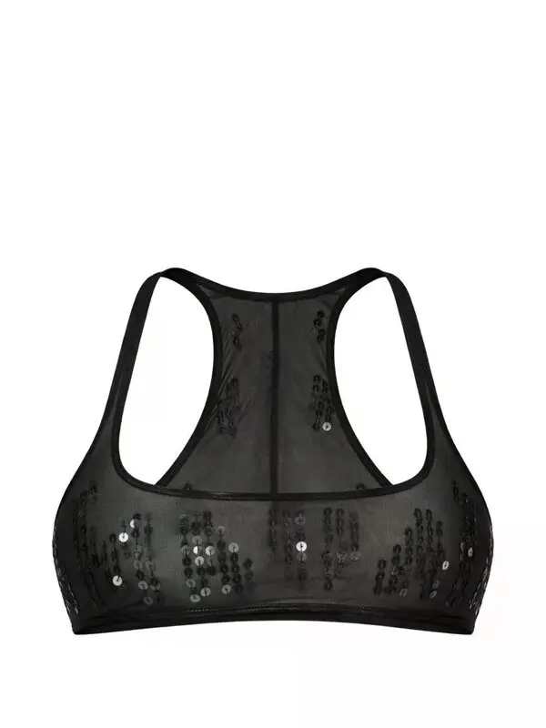 Rick Owens Unhorny Sequin-embellished Top - Black