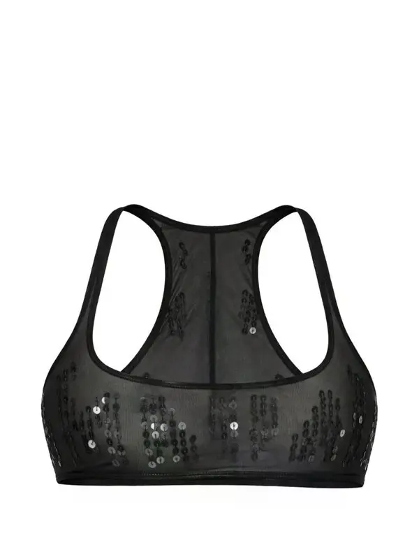 Rick Owens Sequin-embellished Top - Black