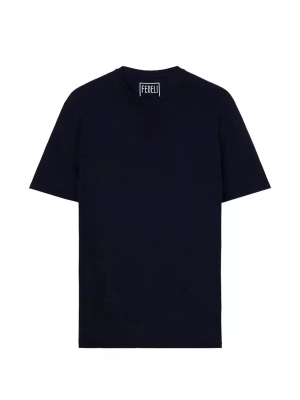 Fedeli Gary Cotton T-shirt - Blue