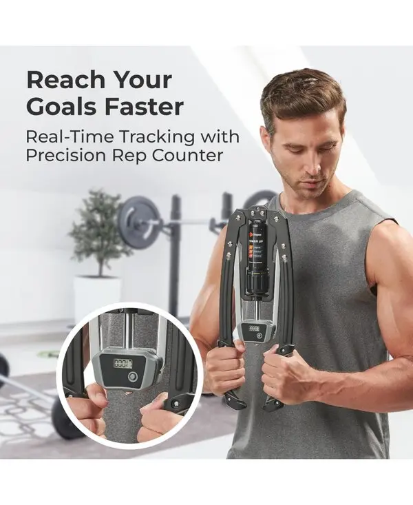 LIFEPRO Adjustable Hydraulic Power Twister Arm & Chest Exerciser For Strength Training
