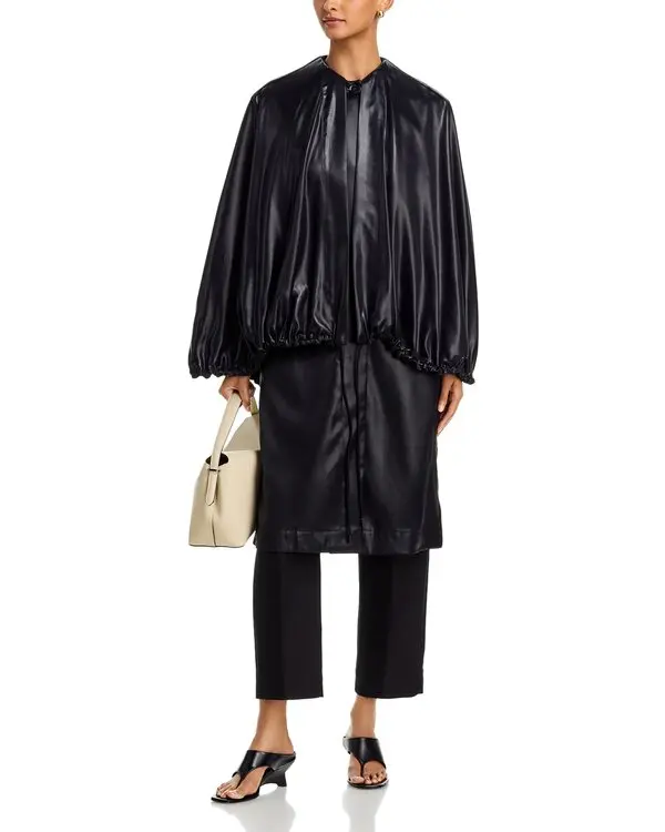 TOTEME Detachable Cape Evening Coat - Black