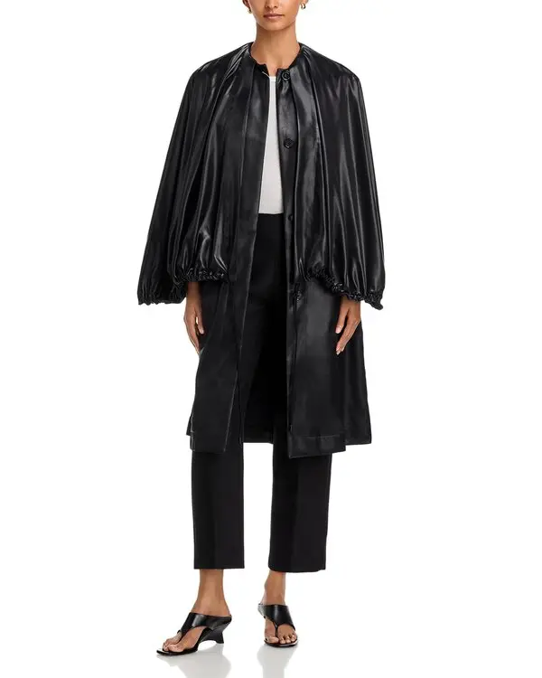 TOTEME Detachable Cape Evening Coat - Black