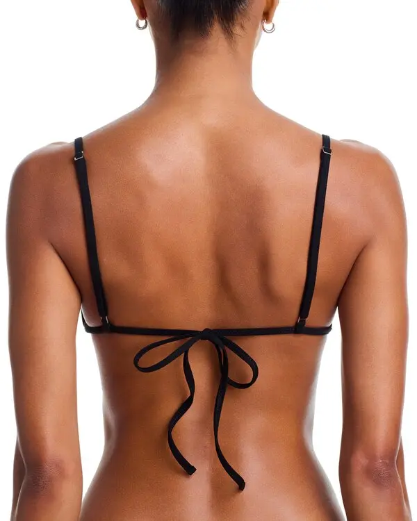 TOTEME Scoop Bikini Top - Black