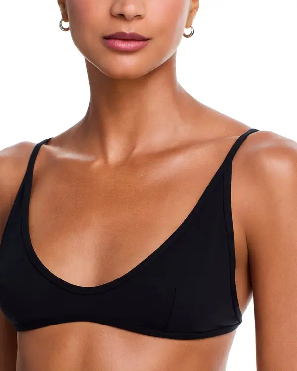TOTEME Scoop Bikini Top - Black