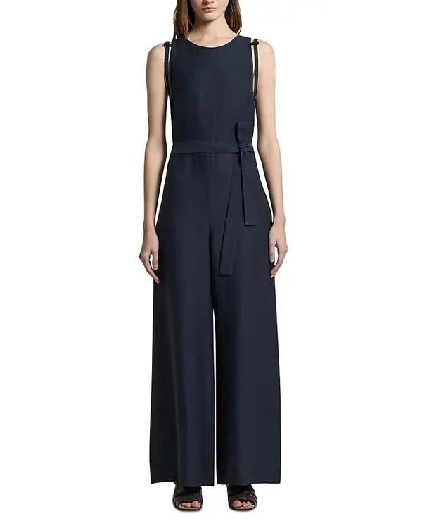 Peserico Sleeveless Round Neck Jumpsuit - Ink
