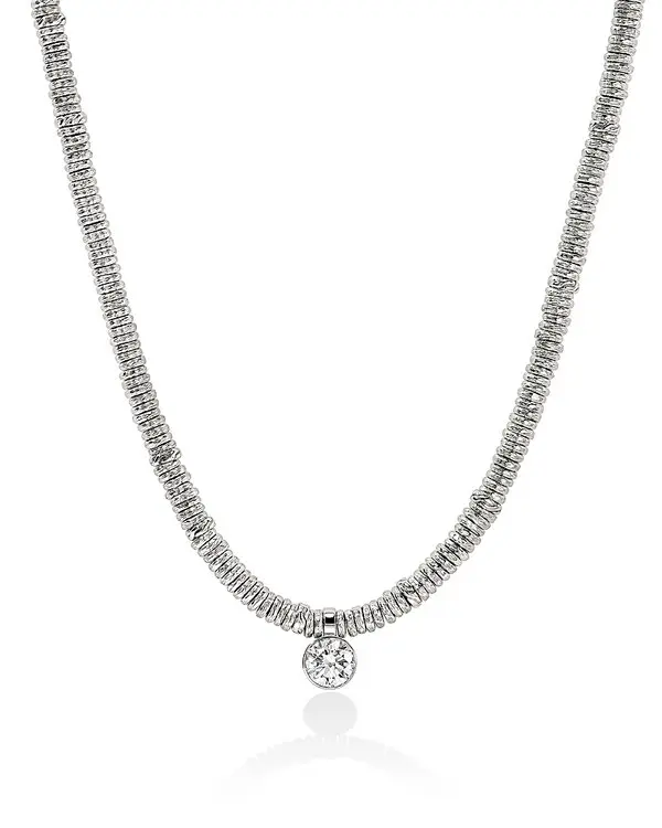 John Hardy Sterling Lab Grown Diamond Pendant Necklace - Silver