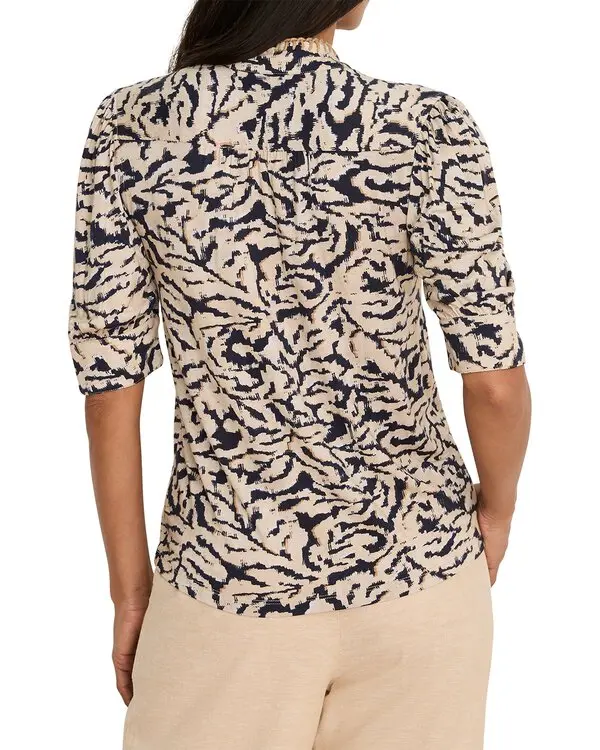 NIC+ZOE Contrast Swirl Top