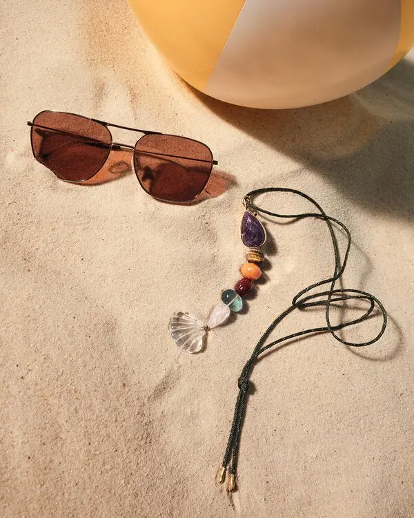 Chan Luu Gemstone Fish Pendant Necklace