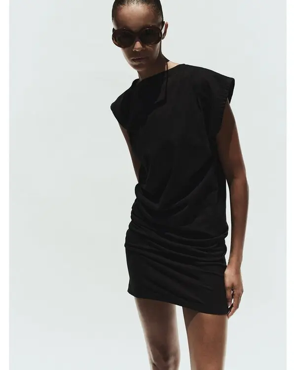 AGOLDE Beth Asymmetric Dress - Black