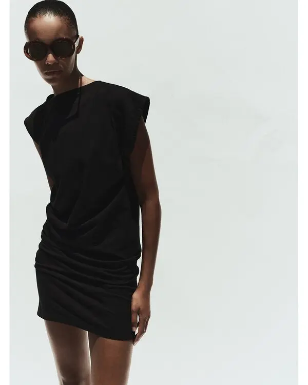 AGOLDE Beth Asymmetric Dress - Black