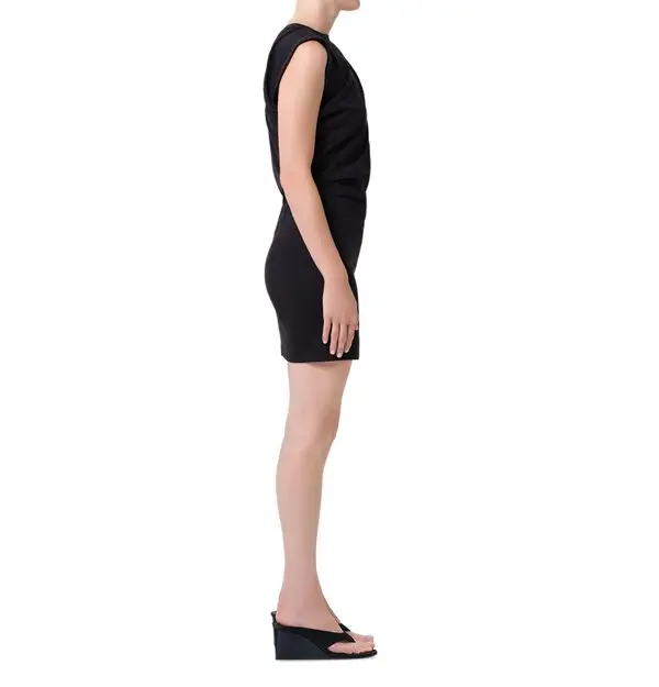 AGOLDE Beth Asymmetric Dress - Black