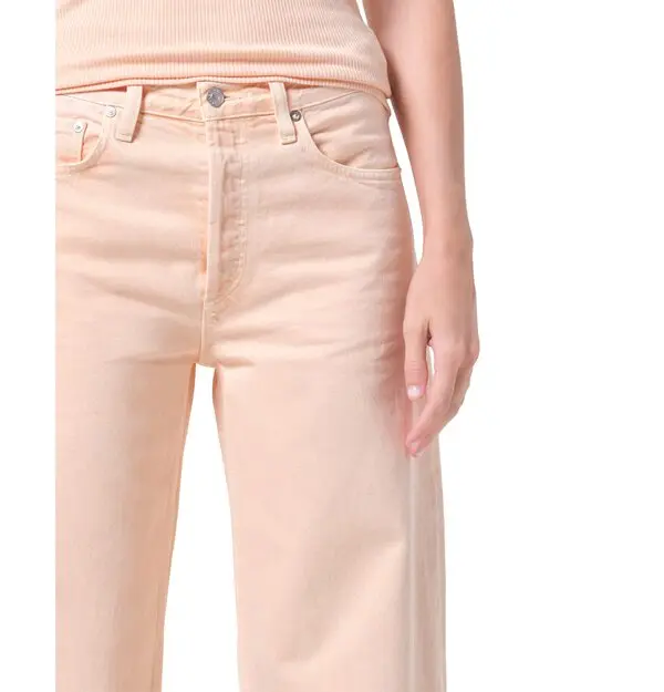 AGOLDE Arc Mid-rise Wide-leg Jeans - Sun Filter