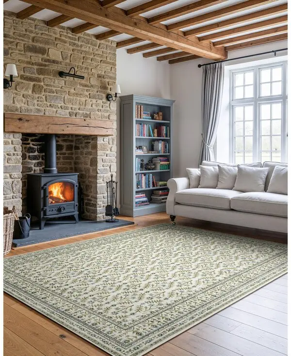 ORIENTAL WEAVERS Andorra 3717c 7'10 X 10'10 Area Rug - Ivory