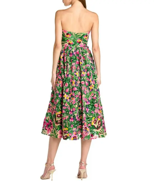 Mac Duggal Floral Embroidered Dress
