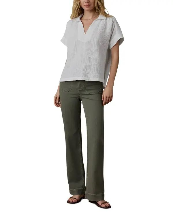 Faherty Brand Cotton Gauze Shirt - White