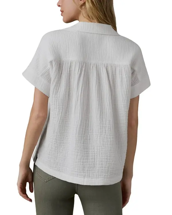 Faherty Brand Cotton Gauze Shirt - White