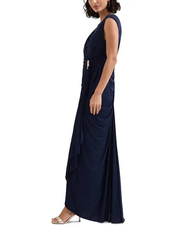 PHASE EIGHT Donna Maxi Dress With Draped Skirt