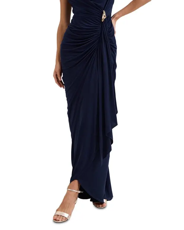 PHASE EIGHT Donna Maxi Dress With Draped Skirt