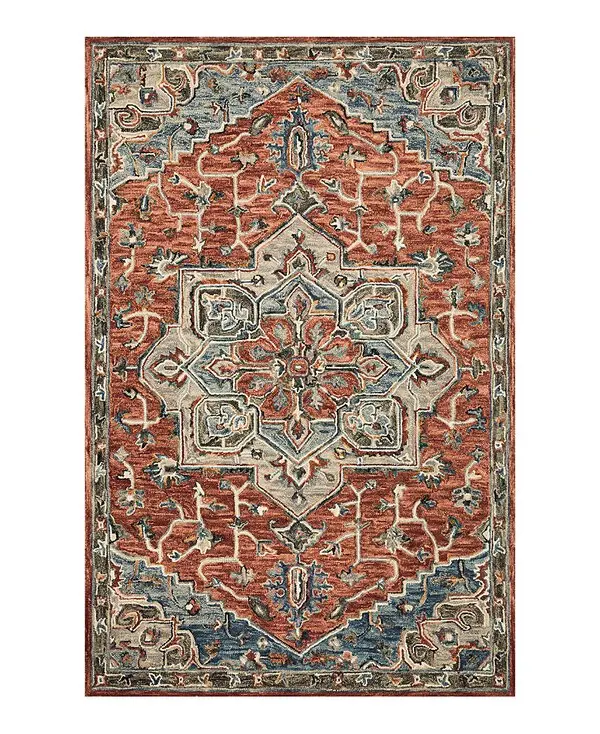LOLOI Victoria Vk-15 Area Rug 3'6x5'6 - Red/nulti