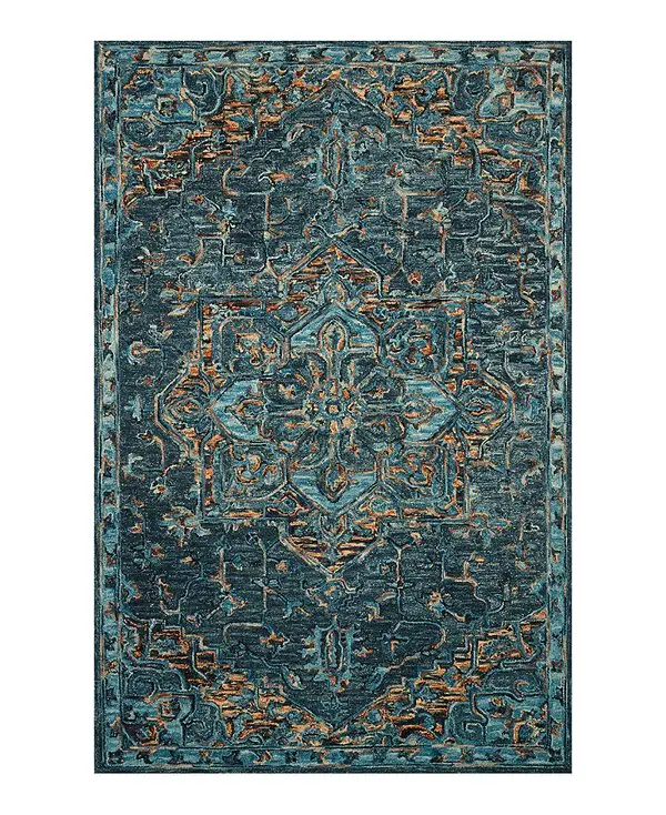 LOLOI Victoria Vk-15 Area Rug 3'6x5'6 - Teal/multi