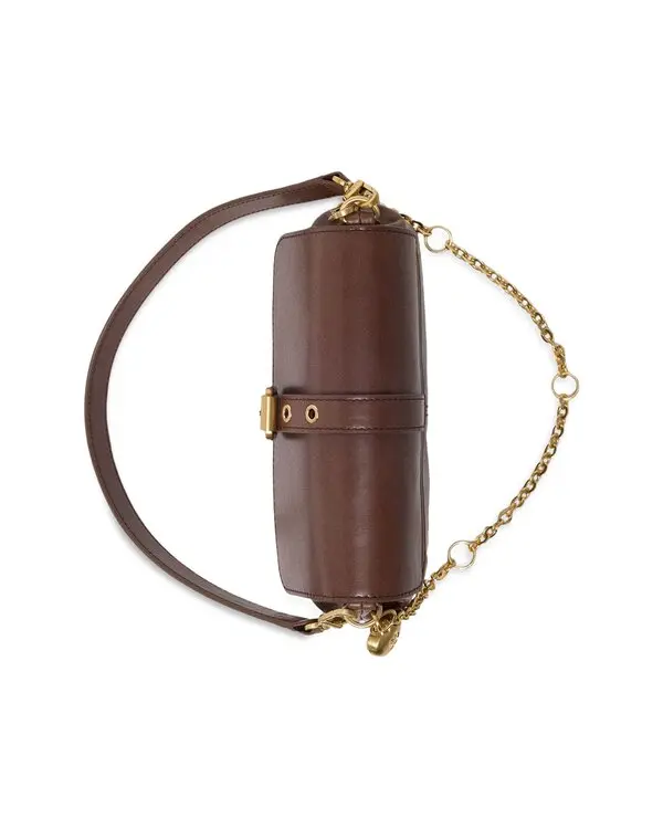 Maje Miss M Leather Shoulder Bag - Brown