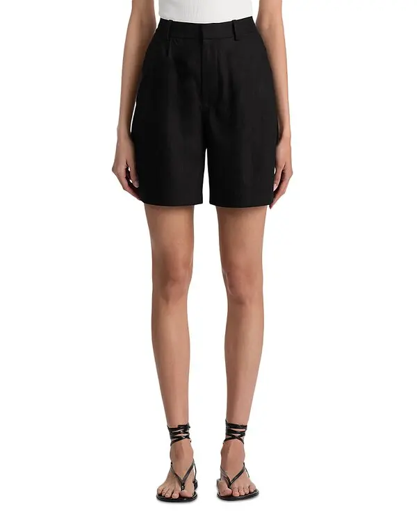 Alice + Olivia Conry Relaxed Long Shorts - Black