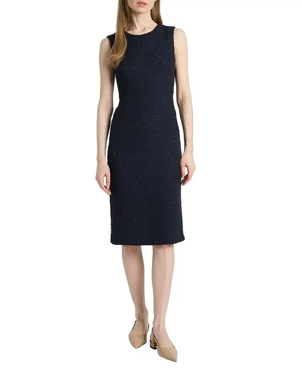 Santorelli Britta Midi Sheath Dress In Luxury Tweed