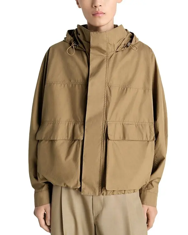 LEMAIRE Short Rain Parka - Khaki