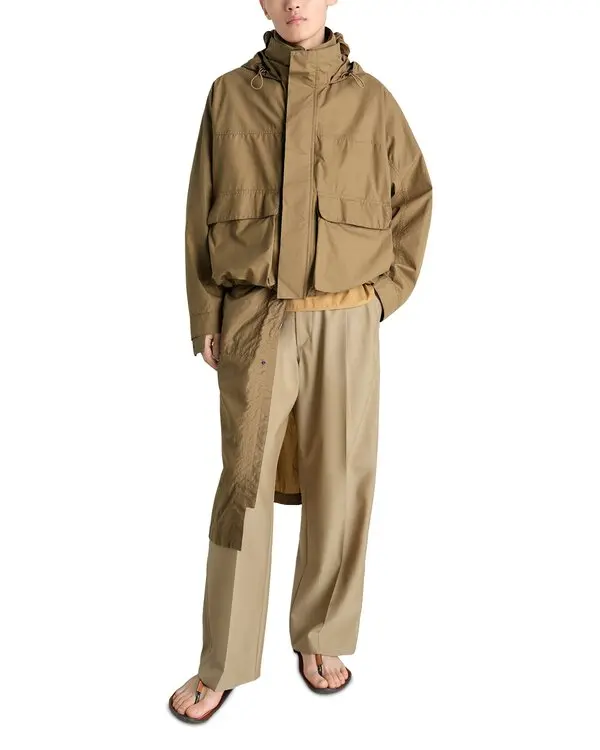 LEMAIRE Short Rain Parka - Khaki