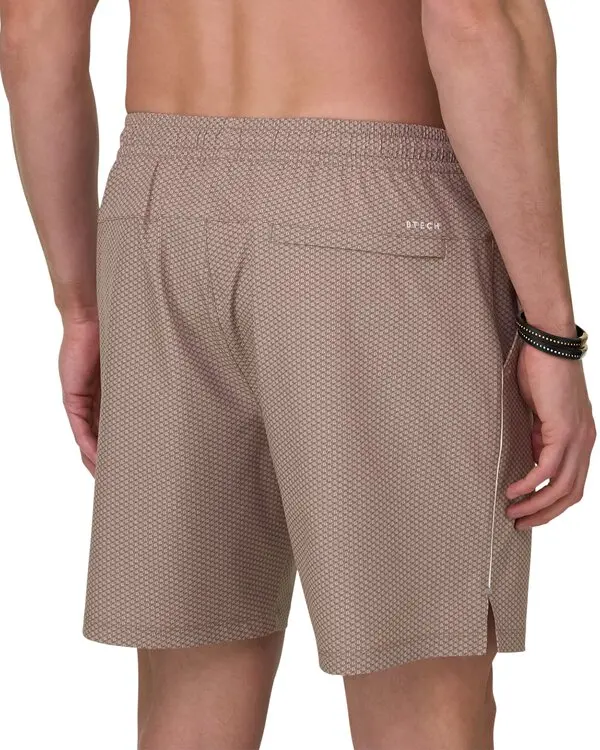 Boggi Milano Regular Fit Logo Print Swim Shorts