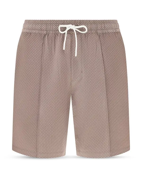 Boggi Milano Regular Fit Logo Print Swim Shorts
