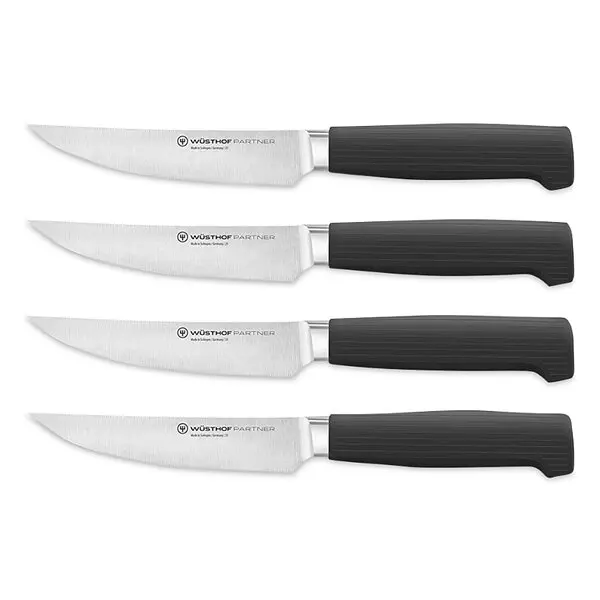 WUSTHOF Partner 4.5 Steak Knife, Set Of 4 - Black