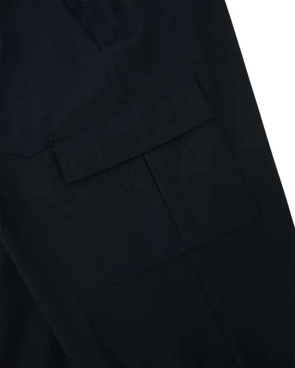 REISS Slim Fit Hidden Cargo Trousers - Navy
