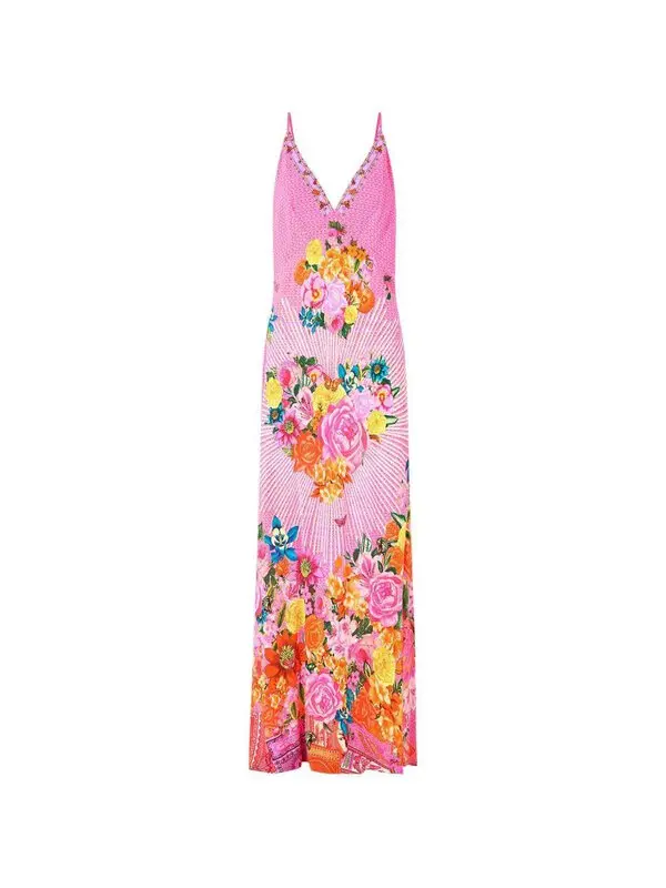 Camilla V-neck Floral Maxi Dress
