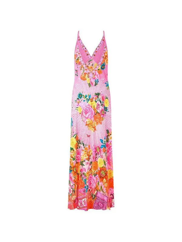 Camilla V-neck Floral Maxi Dress