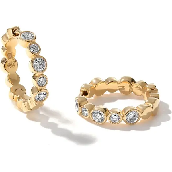MARK HENRY Bubbly Mini Hoop Earrings - Diamond