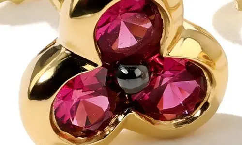 MARK HENRY Trinity Stud Earrings - Ruby