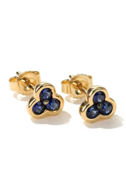 MARK HENRY Trinity Stud Earrings - Sapphire