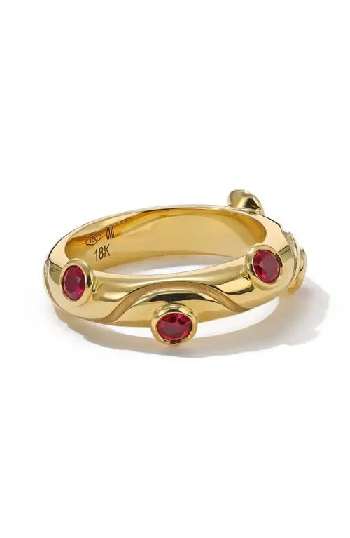 MARK HENRY Riva Crest Ring - Ruby