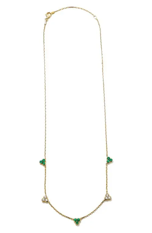 MARK HENRY Trinity Station Necklace - Emerald