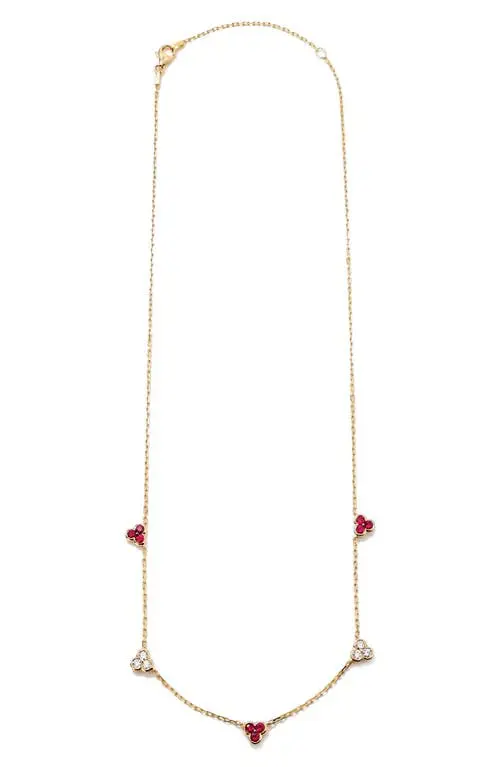 MARK HENRY Trinity Station Necklace - Ruby