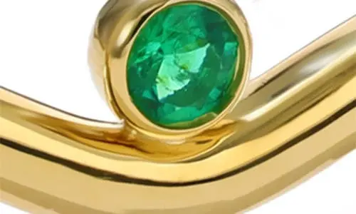 MARK HENRY Riva Crest Gemstone Bangle - Emerald