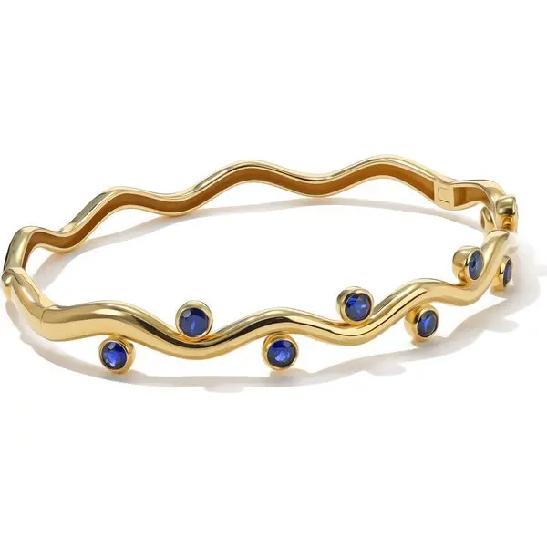 MARK HENRY Riva Crest Gemstone Bangle - Sapphire
