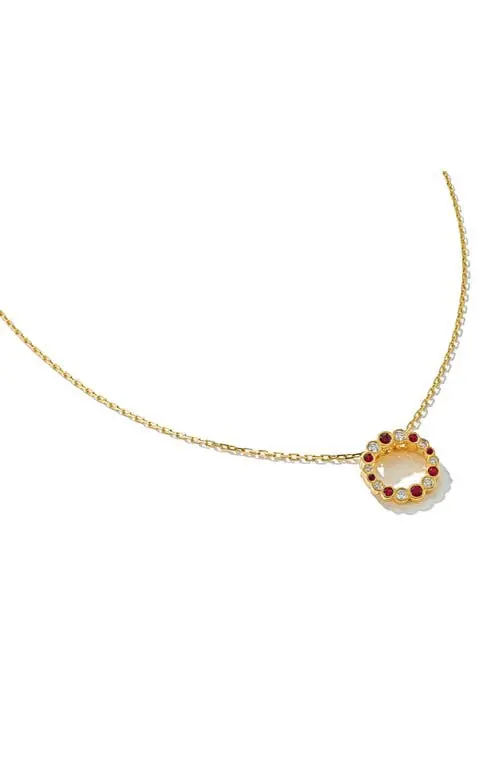 MARK HENRY 18k Gold Diamond And Pendant Necklace - Ruby